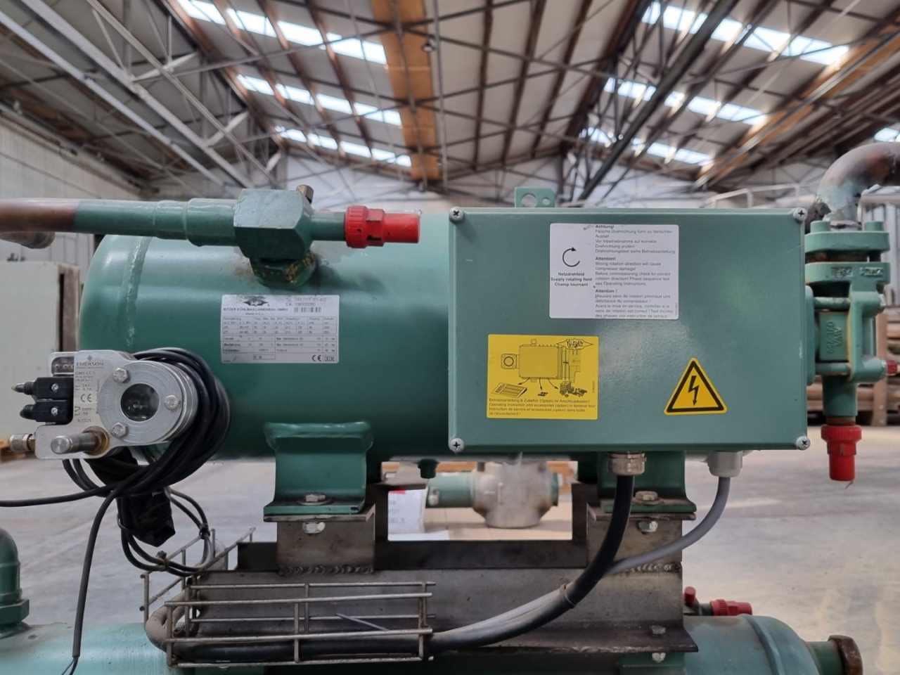 Used Bitzer VSK3161-15Y-40S hermetic compact screw compressor on Freon - HOS BV